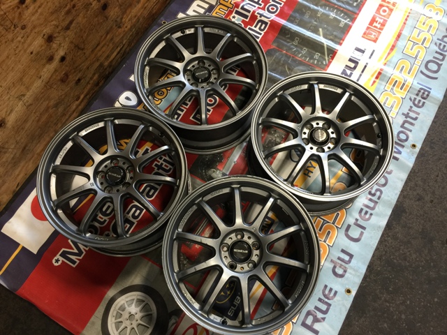 JDM PRODRIVE GC-010G FORGED MONOBLOCK WHEELS ONLY 17X8.0JJ +43 SUBARU ...