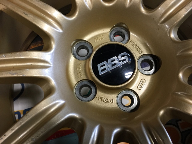 JDM SUBARU IMPREZA STI GOLD BBS FORGED MAGS WHEELS ONLY 5X100 17X7.5JJ ...