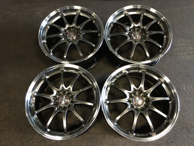 JDM VOLKRACING CE28 18'' INCH MAGS ONLY WHEELS 18X8.5 5X114.3 OFFSET ...