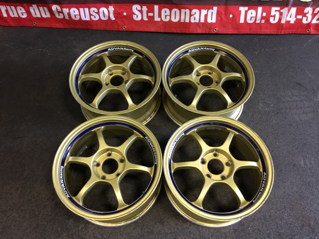 JDM ADVAN RG GOLD RIMS 17X7.5JJ 5X114.3 MAGS ONLY FOR SALE - JDM Tokyo ...