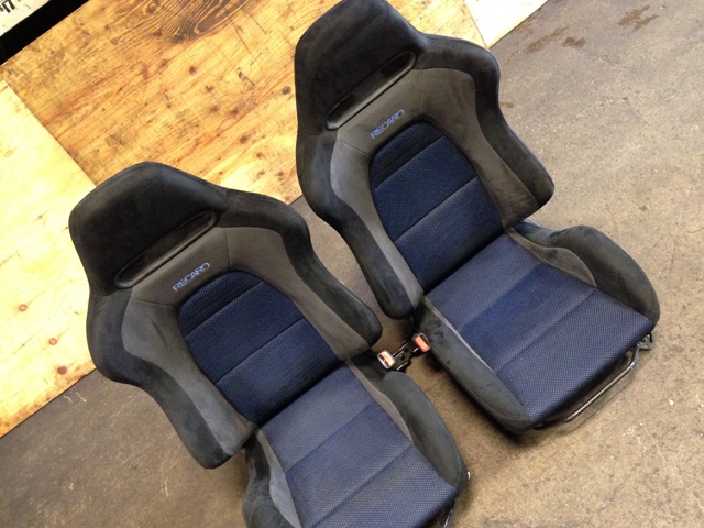 JDM MITSUBISHI LANCER EVOLUTION OEM RECARO SEATS CT9A EVO 8 PAIR - JDM ...