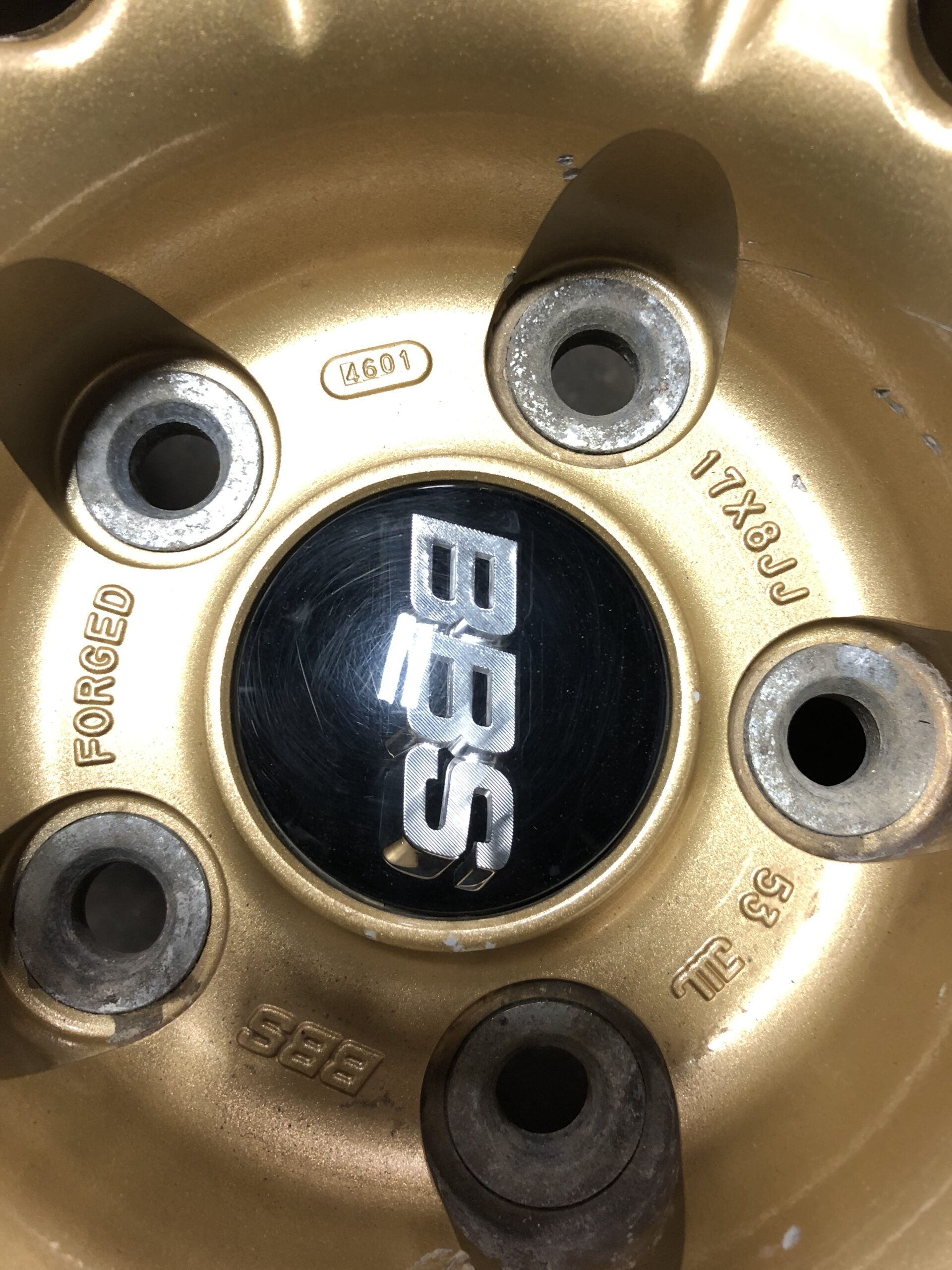 JDM BBS GOLD STI OEM WHEELS ONLY FOR SALE MAGS 17X8JJ 53 WHEELS FIT ...