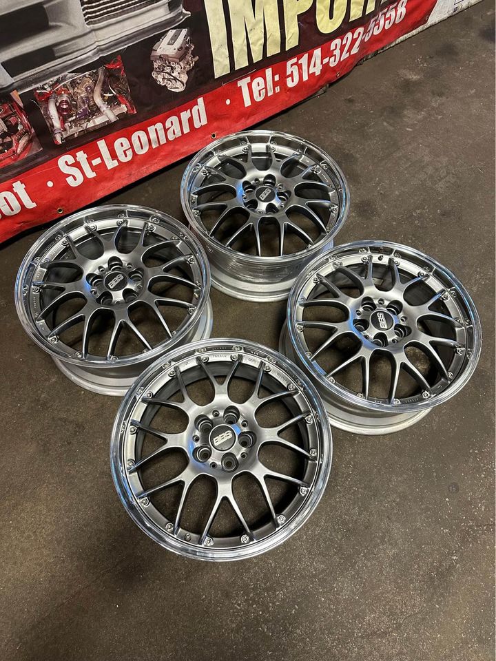 FORGED BBS RS-GT RS931 18X8.0JJ +40 DIAMOND BLACK 18 inches 5X100 MAGS FOR SALE SUPER CLEAN ...