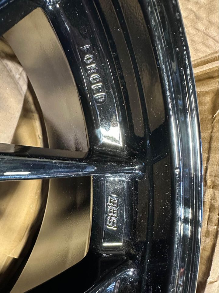 BLACK FORGED WHEELS BBS RG738 18 INCHES 5x114.3 MAGS 18X7.5JJ OFFSET 45 ...